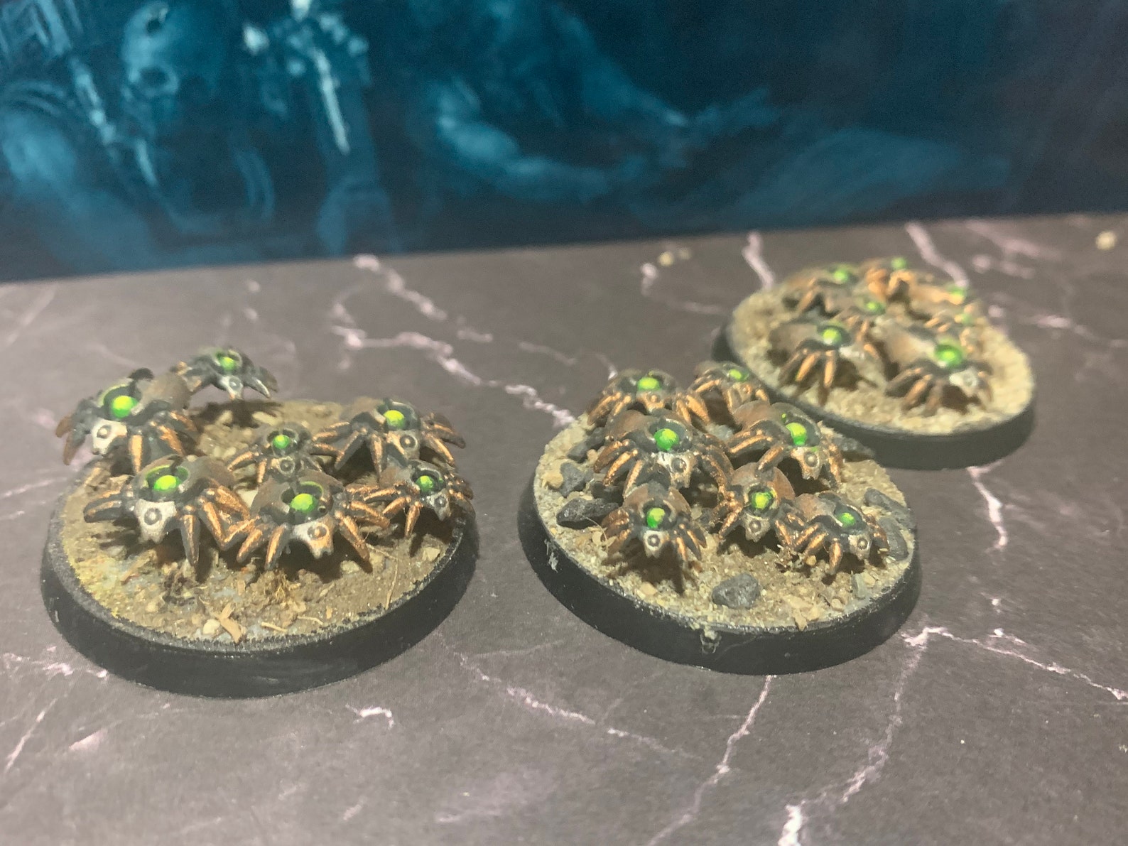 WH40K Warhammer 40k Necron Canoptek Scarab Swarm Set of 3 - Etsy