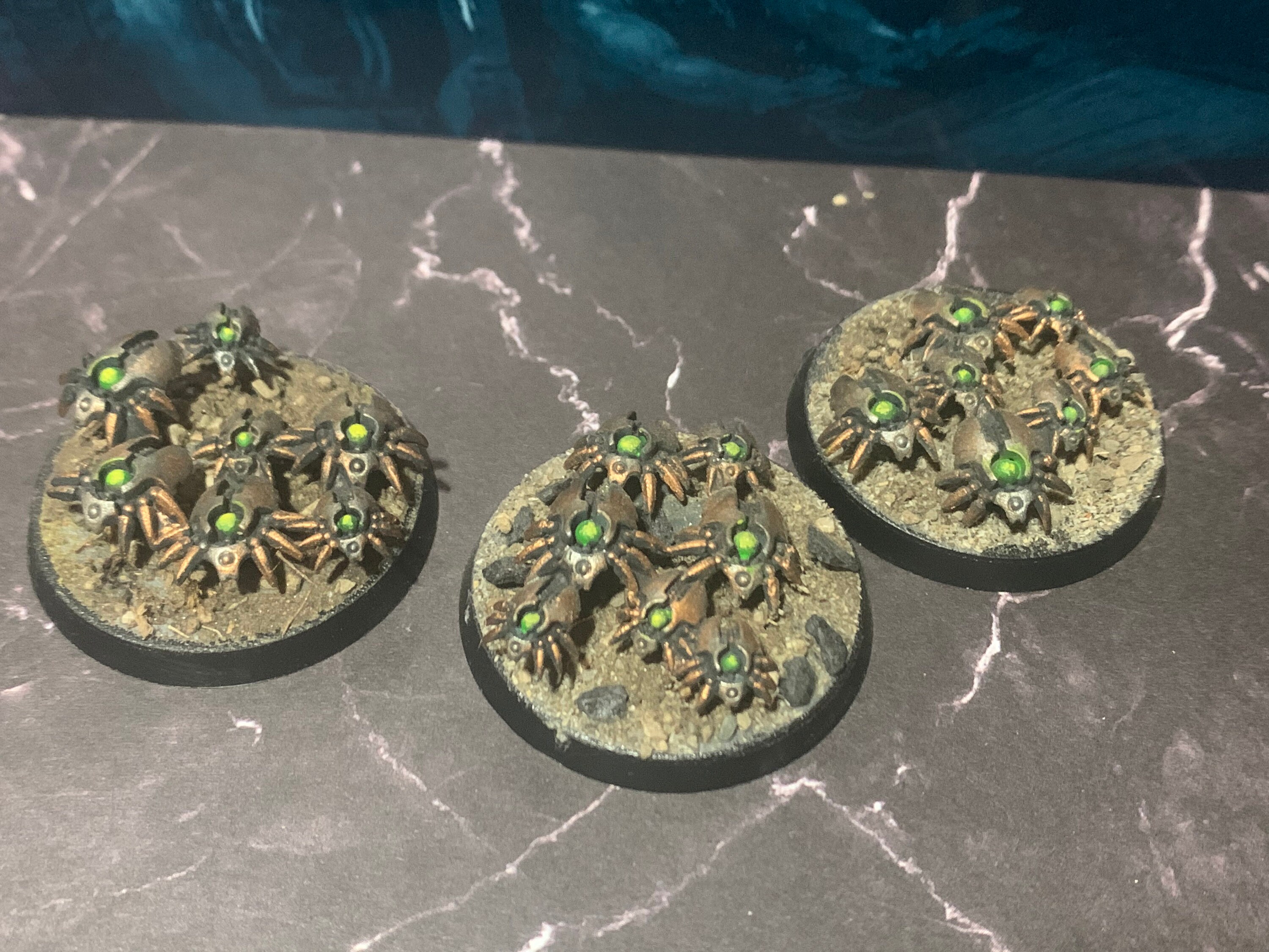 WH40K Warhammer 40k Necron Canoptek Scarab Swarm Ensemble de 3 | Etsy