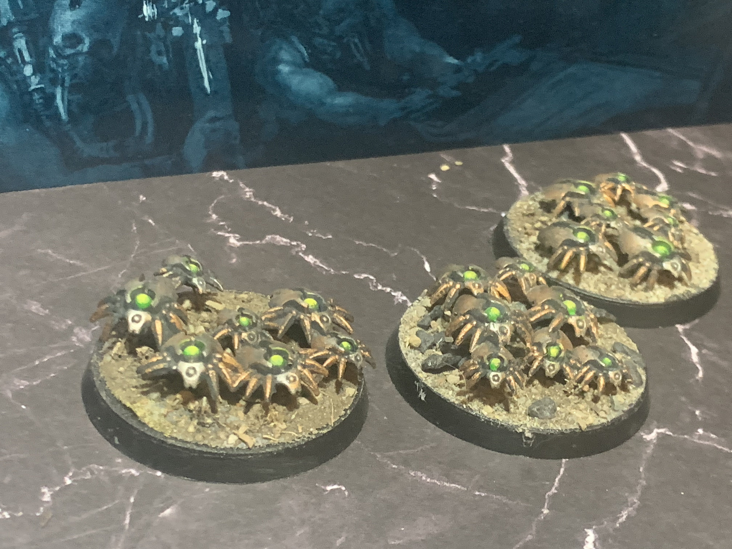 WH40K Warhammer 40k Necron Canoptek Scarab Swarm Ensemble de 3 | Etsy