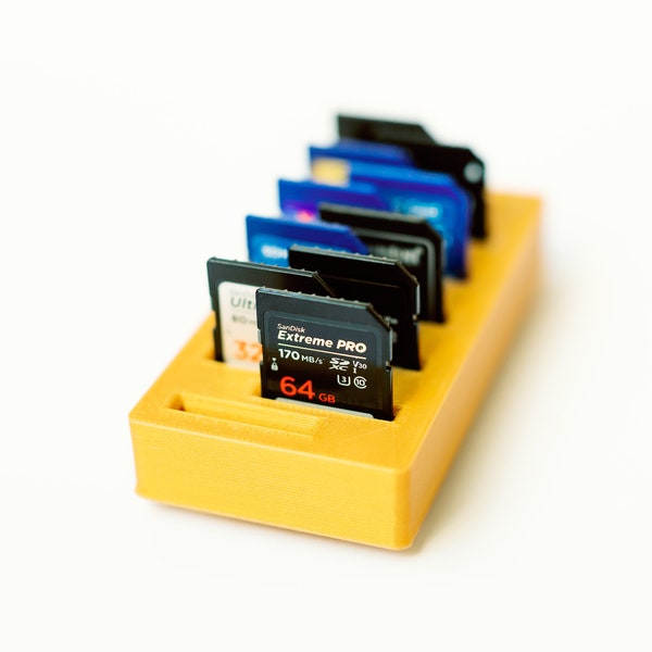 3d Printed Sd Card Holder - Etsy