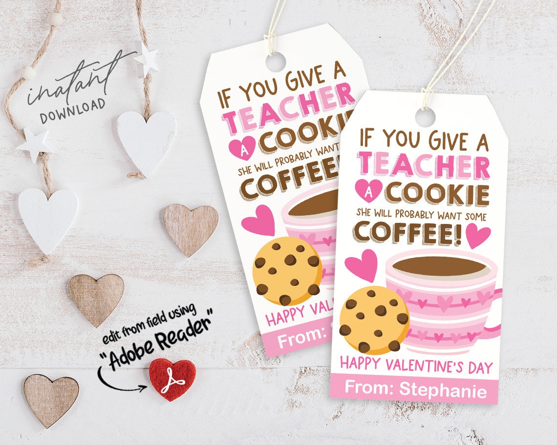 If You Give a Teacher a Cookie She Wants Coffee Teacher | Etsy