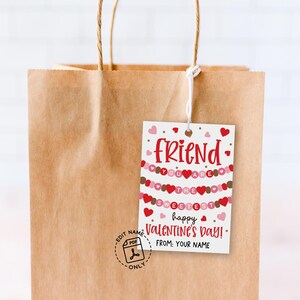 Friend Valentine Gift Tag Printable, You Are the Sweetest, Treat Bag ...