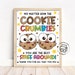 Appreciation Sign Printable, Crumble Cookie Sign, Cookie Bar Sign ...