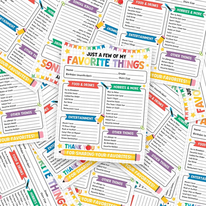 All About Me Teacher Survey: Student & Parent Gift Ideas (canva PDF ...
