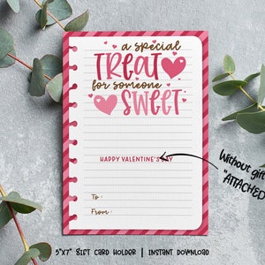 A Special Treat for Someone Sweet, Valentines Day Teacher Greeting Card ...