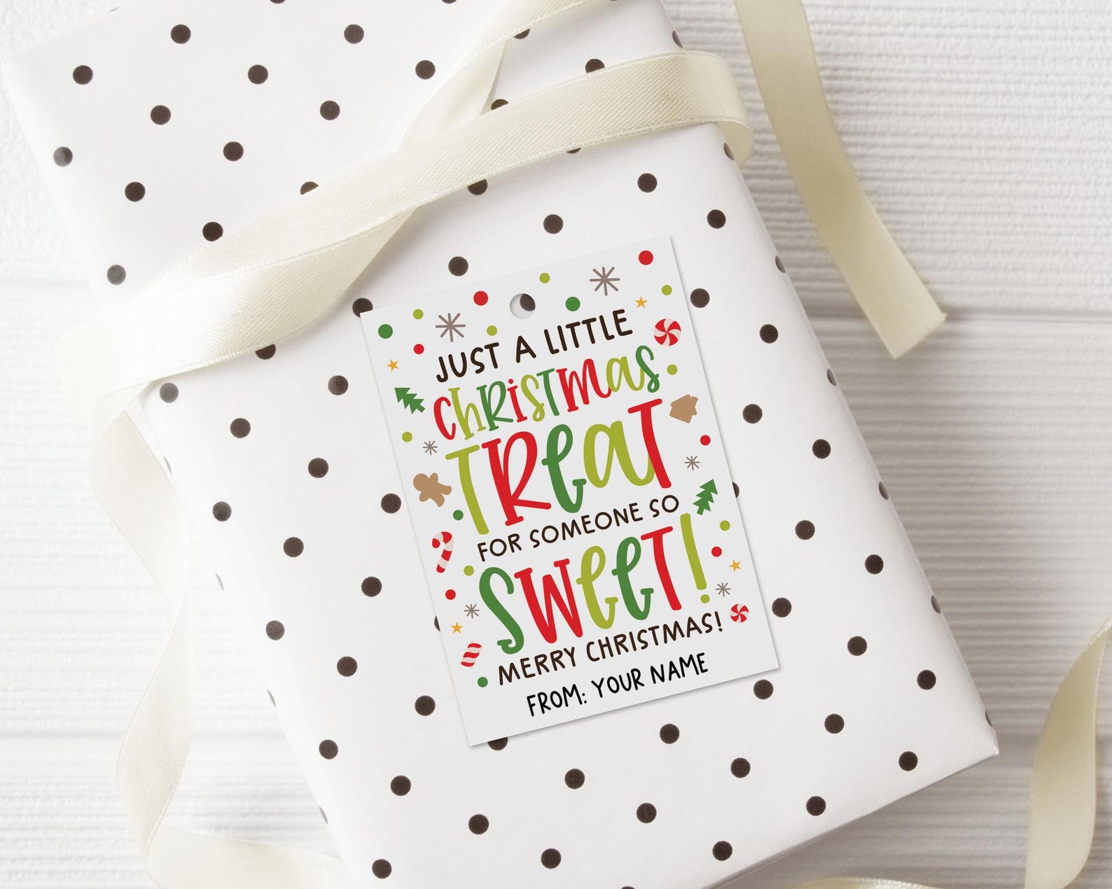 Christmas Treat Gift Tags Printable, Someone so Sweet, Holiday Bakery ...