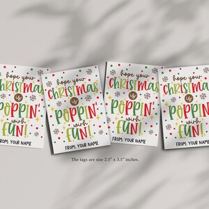 Printables Christmas Gift Tags, Pop It Tag Christmas School Gift Tags ...