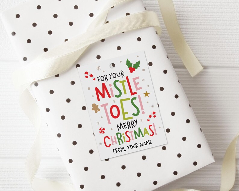 Christmas Gift Tags, Mistle Toes Printable, Sock and Pedicure Labels - Etsy