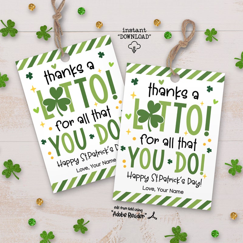 St Patricks Day Tags - Etsy