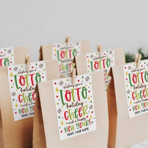 Lotto Gift Tags Christmas Printable, Lottery Christmas Tag, Wishing You ...