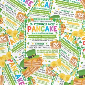 Editable St Patricks Day Fundraiser Flyer Template, St Patrick's Day ...