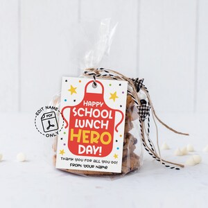 School Lunch Hero Day Tag, School Lunch Lady Tag, School Staff ...