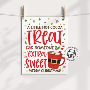 Hot Cocoa Christmas Teacher Appreciation Sign, School Staff Christmas ...