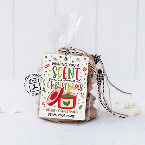 Wishing You a Scentsational Christmas Gift Tag, Printable Holiday ...