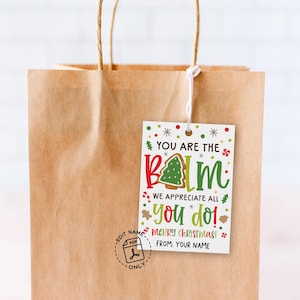 Printable Lip Balm Christmas Gift Tags, Printable Holiday You Are the ...