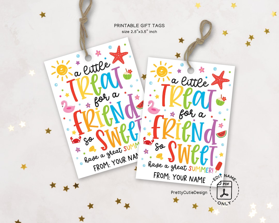 Last Day of School Gift Tags: Printable End of Year Keepsake (PDF) - Etsy