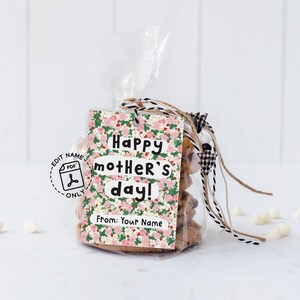 Mothers Day Gift Tags Printable, Mothers Day Flowers Tag, Mother's Day ...