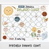 Printable Boho Space Reward Chart for Kids, Galaxy Simple Kids Reward ...