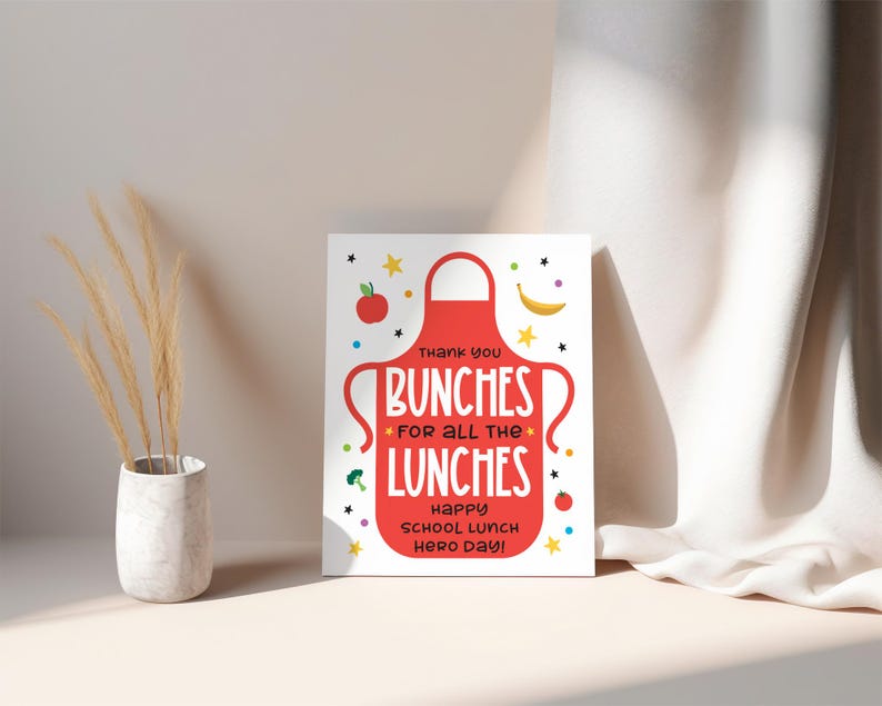 School Lunch Hero Day Sign Printable, Lunch Staff Appreciation Poster ...