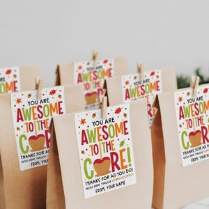 Thanksgiving Gift Tags Printable Fall Appreciation, You Are Awesome to ...