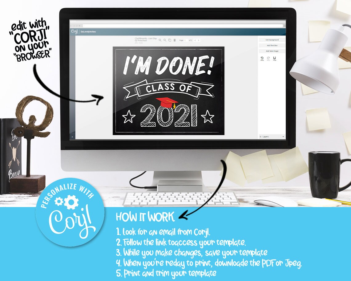 I'm Done Graduation Sign High School Graduation Photo - Etsy