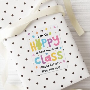 Easter Bunny Favor Tags Printable, Happy Easter Gift Tags, School ...