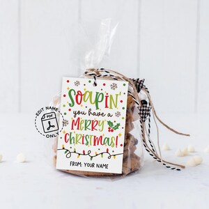 Christmas Soap Tag for Christmas Gifts Tag, Soapin You Have a Merry ...