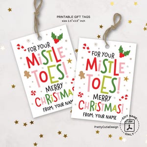 Christmas Gift Tags, Mistle Toes Printable, Sock and Pedicure Labels - Etsy