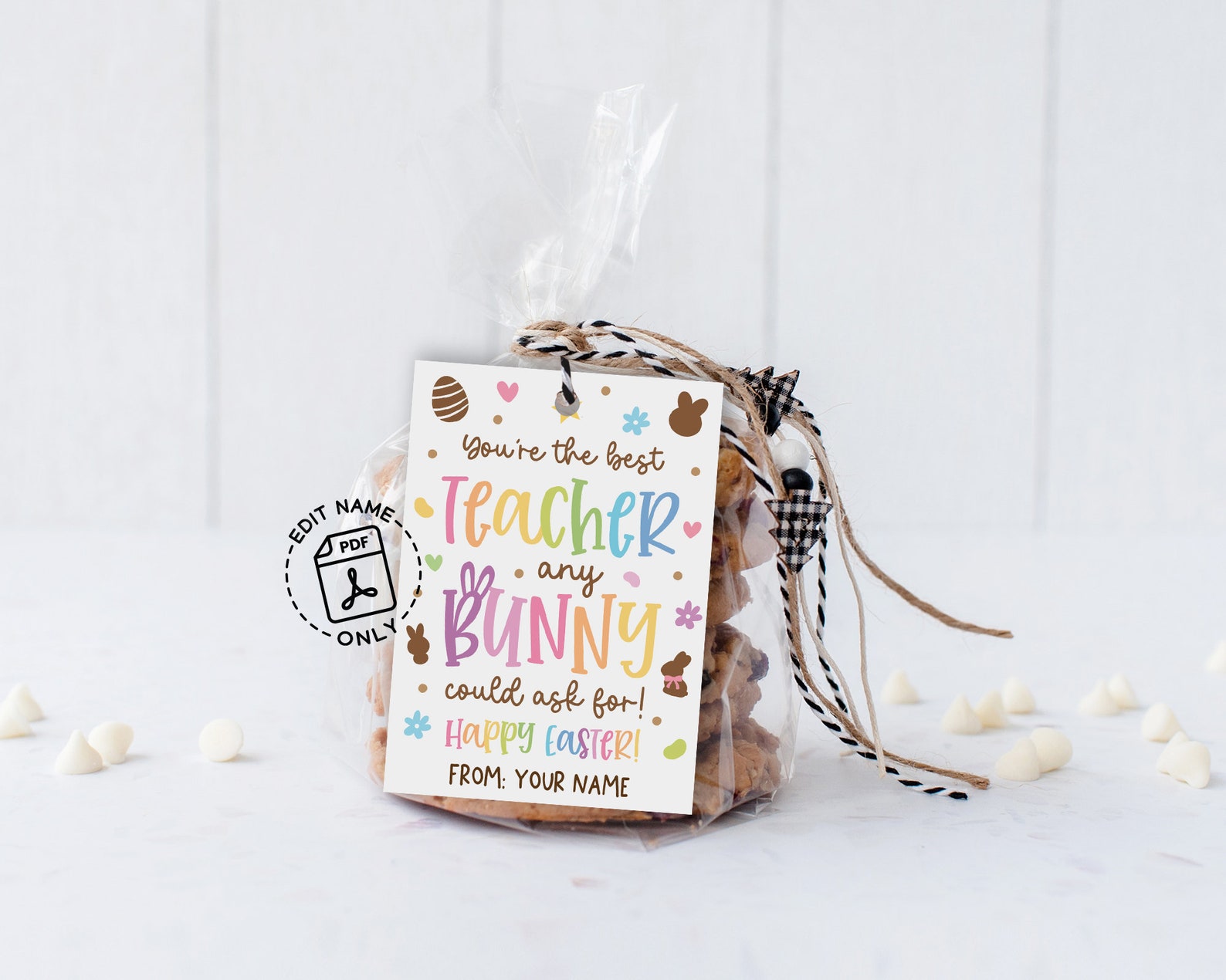 Teacher Easter Printable Gift Tags, Teacher Appreciation Tags ...