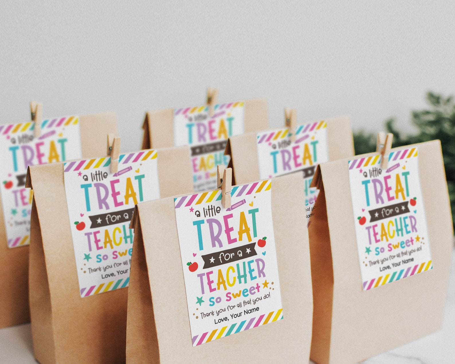 Teacher Appreciation Gift Tags: Sweet Treat Printable (PDF) - Etsy