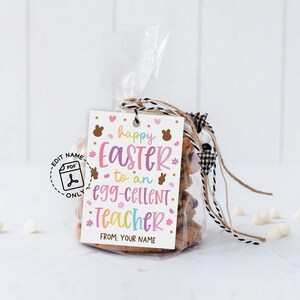Happy Easter Eggcellent Teacher Gift Tag, Egg-cellent Teacher ...