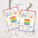 Pop It Gift Tags, End of School Year Tags, End School Year of Kids ...