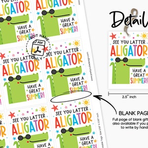 Last Day of School Gift Tag, End of School Year Gifts, End of Year Gift ...