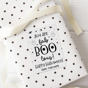 You Are Fab-boo-lous Halloween Gift Tags, Happy Halloween Party Trick ...