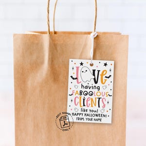 Printable Halloween Gift Tags, Faboolous Client Appreciation, Business ...