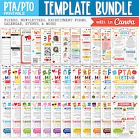 Editable Thanksgiving School Spirit Week Flyer, PTO Schedule Flyer ...