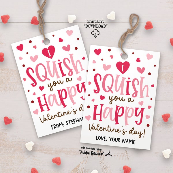 Squishy Valentine Card - Etsy