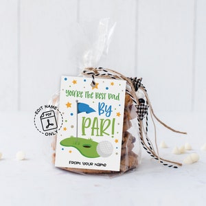 Fathers Day Tag Printable, Golf Fathers Day Gift Tags, Happy Fathers ...