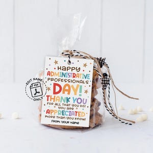 Admin Professionals Day Gift Tags: Office Staff Appreciation (PDF) - Etsy