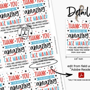 Printable Case Management Week Gift Tags, Happy Case Management Week ...