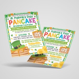 Editable St Patricks Day Fundraiser Flyer Template, St Patrick's Day ...