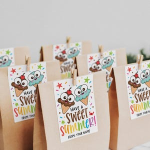 Have a Sweet Summer Gift Tags, Last Day of School Printable Tags for ...