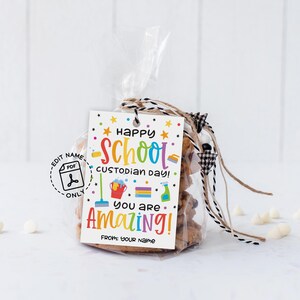 Printable School Custodian Appreciation Gift Tag, Amazing School ...