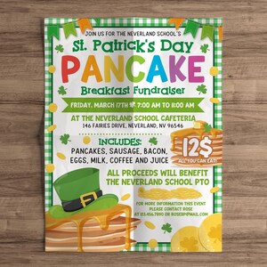 Editable St Patricks Day Fundraiser Flyer Template, St Patrick's Day ...