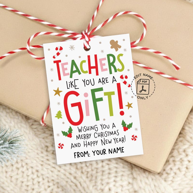 Teacher Christmas Gift Tags - 60+ Gift Ideas for 2026