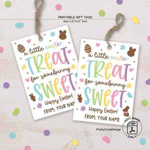 Easter Gift Tag Printable, Some Some Bunny Sweet Treat Bag Tag, Teacher ...