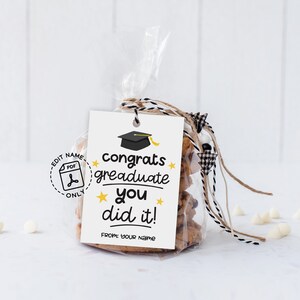 Congrats Grad Graduation Gift Tags, Class of 2024 Gifts Bulk ...