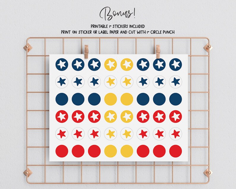 Pirates Animals Reward Chart for Kids Simple Kids Reward | Etsy