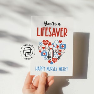 Nurse Appreciation Card, Happy Nurses Week Card Printable, Nurse ...