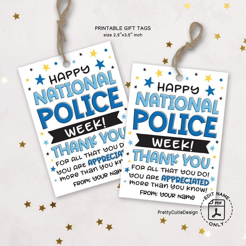 Police Thank You Cards - Etsy
